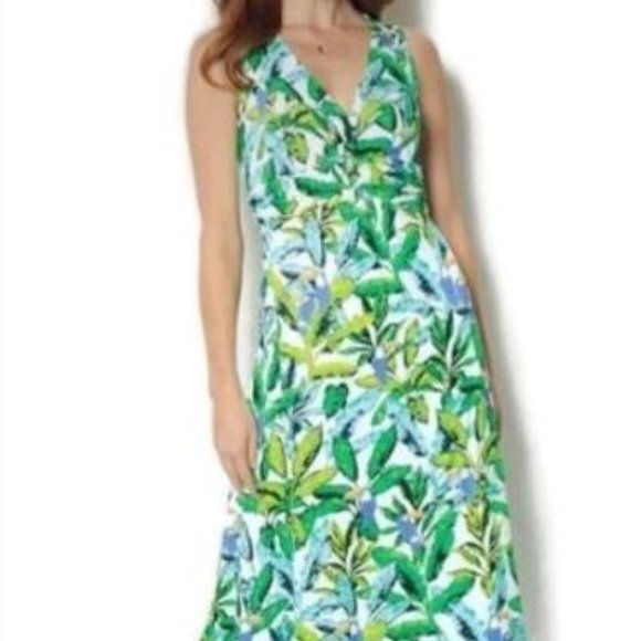 Avon | Dresses | Avon Signature Collection Tropical Toucan Midi Dress ...